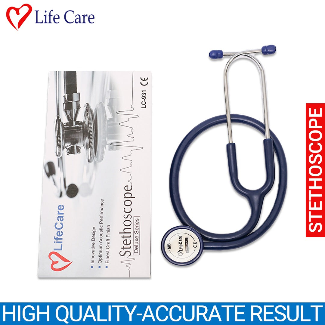 LifeCare Original Double Dual Head Stethoscope Classic Luxury Smart De ...